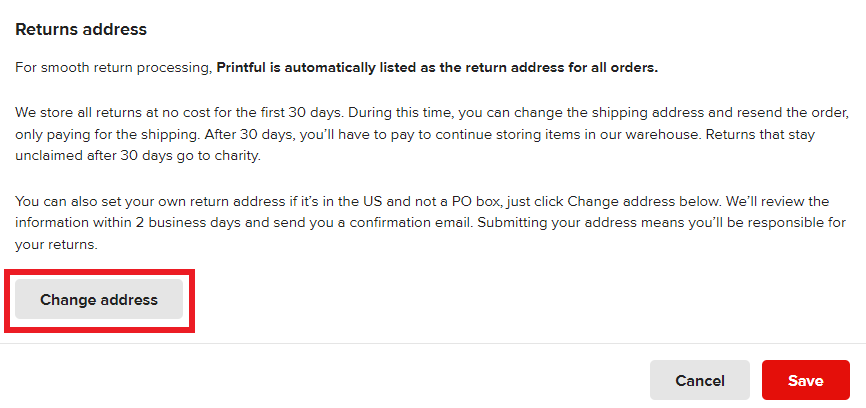 Where are returns sent? – Printful Help Center