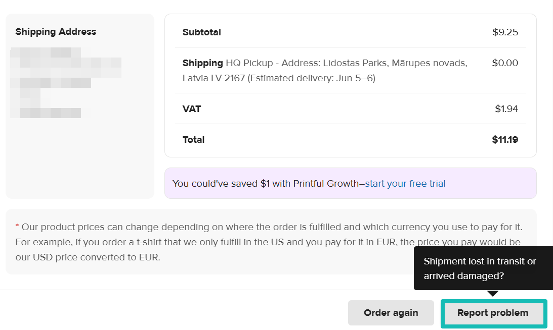 How do I report a problem with my order? – Printful Help Center