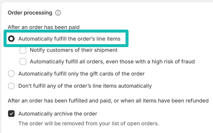 How do I manage order processing and fulfillment in Shopify? – Printful ...